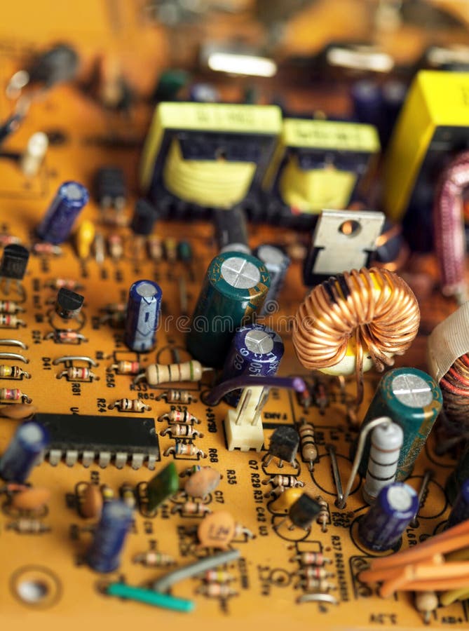 Electronic Circuit Board, Electronics Recycling Stock Photo - Image of ...