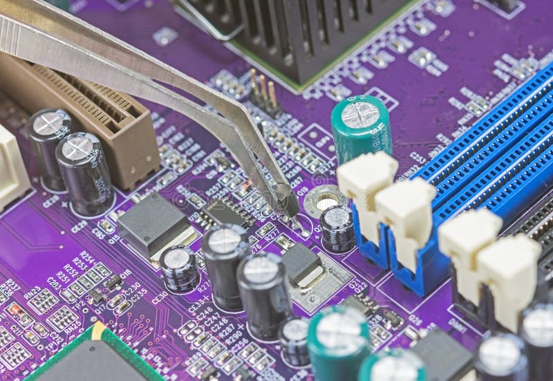 Electronic circuit board stock image. Image of microchip - 106408575