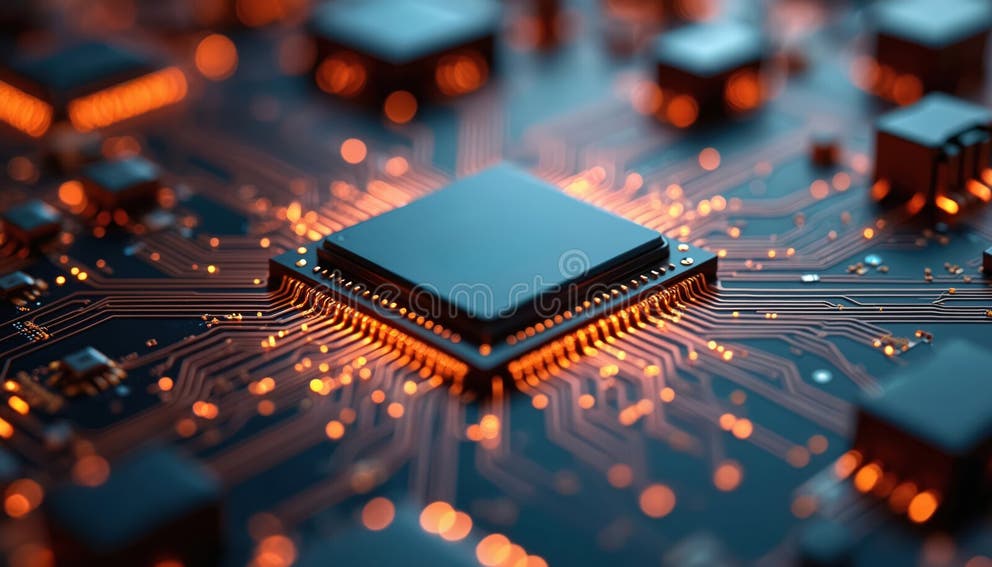 Electronic Circuit Board Features Processor with Generative Ai ...