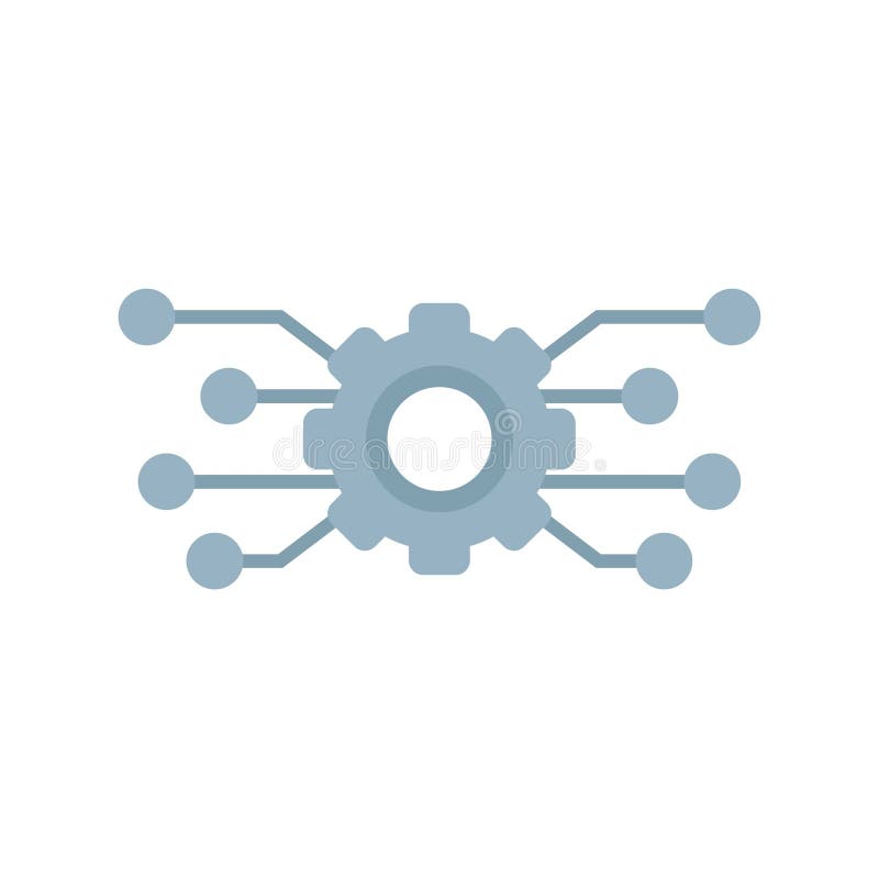 Electronic Circuit Board with Gear Showing Digital Technology Concept ...