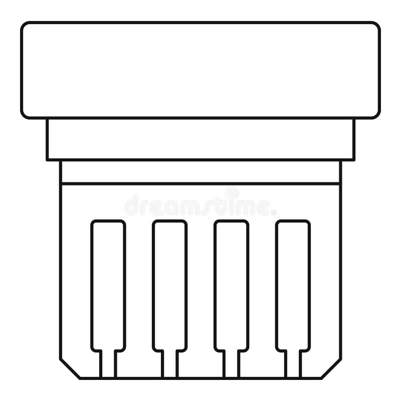 Electronic Circuit Board Icon Outline Stock Vector - Illustration of ...