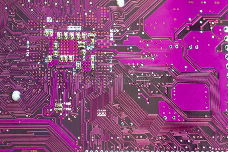 Electronic Circuit Board Part of Electronic Machine Component Concept ...