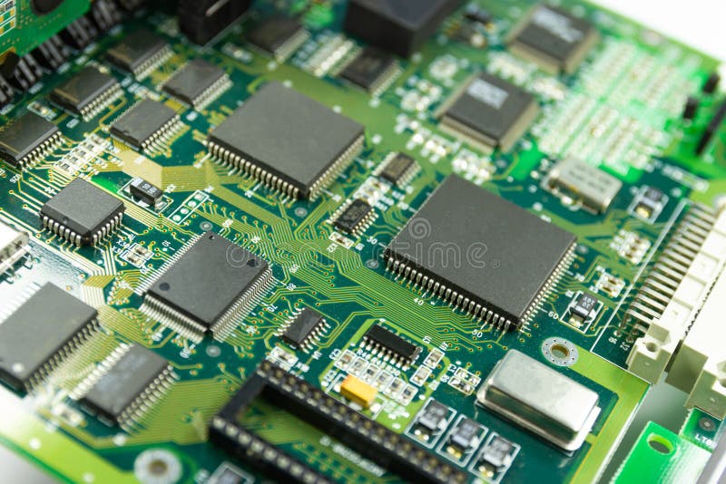 Electronic Circuit Board Part of Electronic Machine Component Concept ...