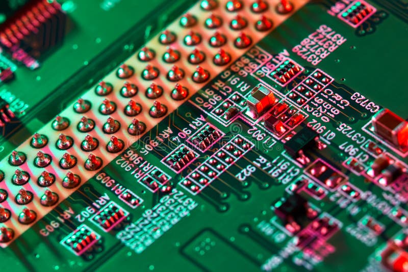Electronic Circuit Board Part of Electronic Machine Component Concept ...