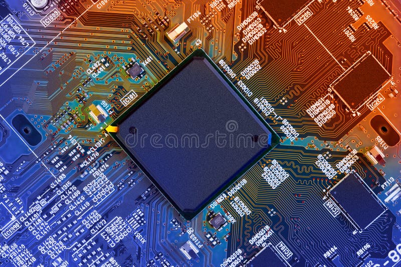 Electronic Circuit Board Part of Electronic Machine Component Concept ...
