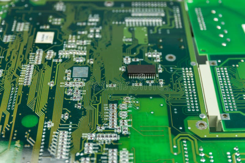 Electronic Circuit Board Part of Electronic Machine Component Concept ...