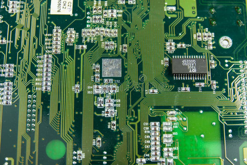 Electronic Circuit Board Part of Electronic Machine Component Concept ...