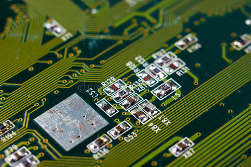 Electronic Circuit Board Part of Electronic Machine Component Stock ...