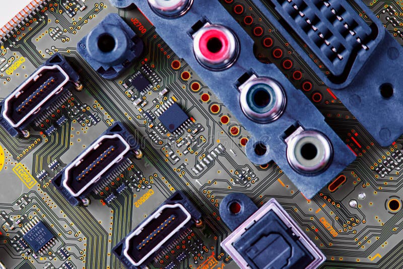 Electronic Circuit Board Part of Electronic Machine Component Concept ...