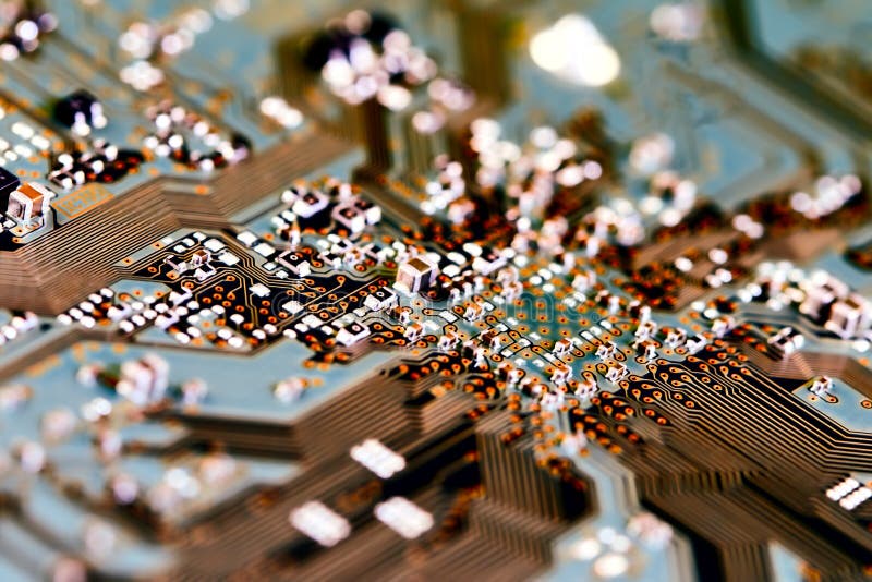 Electronic Circuit Board Part of Electronic Machine Component Concept ...