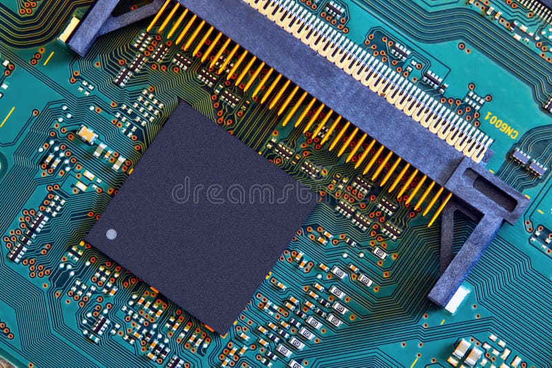 Electronic Circuit Board Part of Electronic Machine Component Concept ...