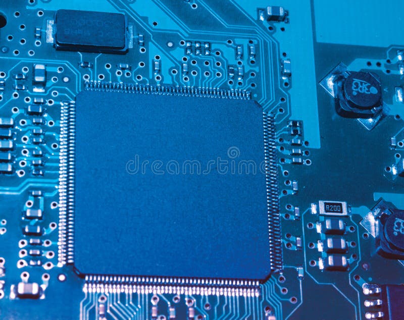 Electronic Circuit stock image. Image of board, microchip - 56027989