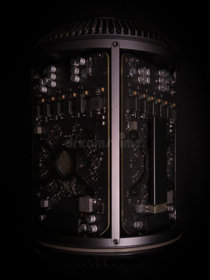 Electronic Circuit Board with Processor and Metal Components Stock ...