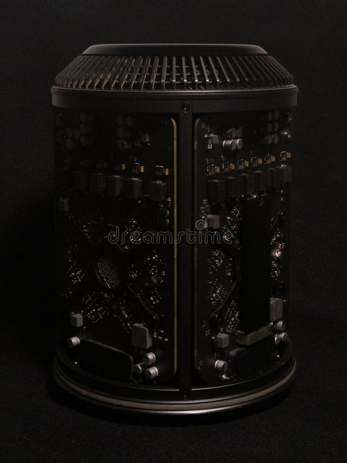 Electronic Circuit Board with Processor and Metal Components Stock ...