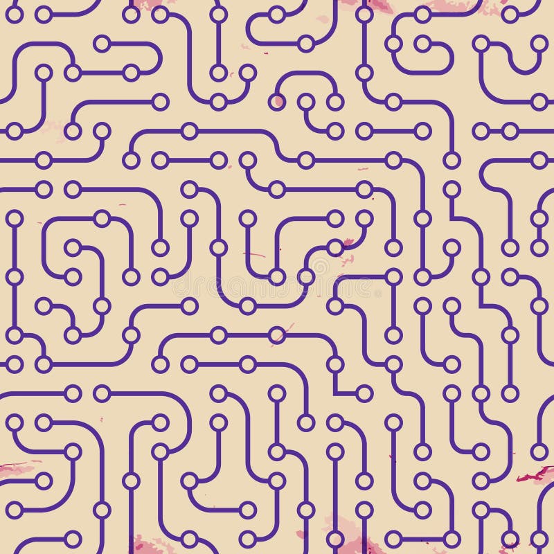 Electronic Circuit Board. Seamless Pattern. Stock Vector - Illustration ...