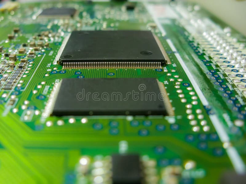 Big Electronic Circuit Board with Radio Components Stock Photo - Image ...