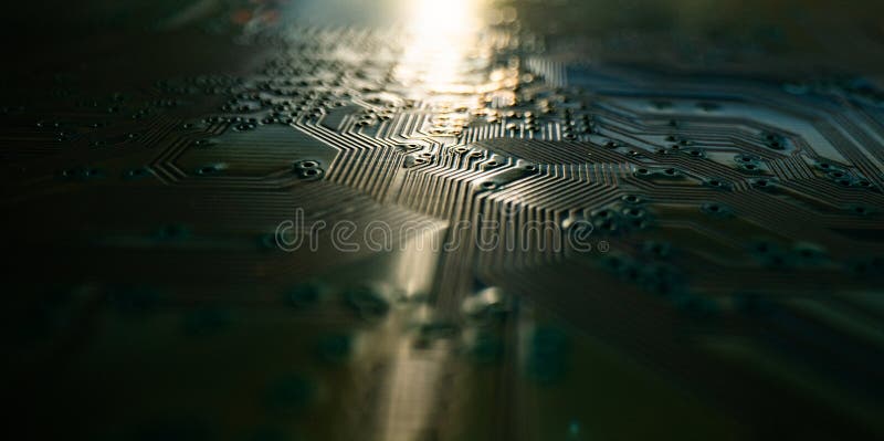 Electronic Circuit Board Background. Abstract Digital Technology ...