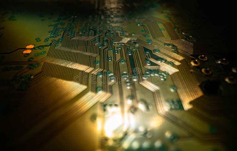 Electronic Circuit Board Technology Background. Electronic Plate ...