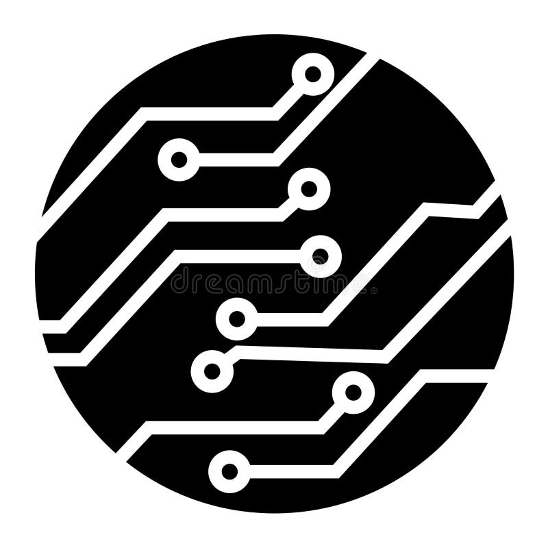 Electronic Circuit Board Technology Symbol Vector Stock Vector ...