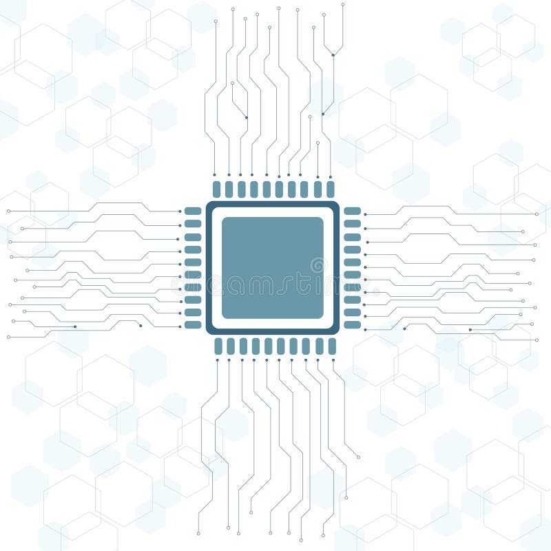 Electronic Circuit Board Vector for Technology and Finance Concept and ...