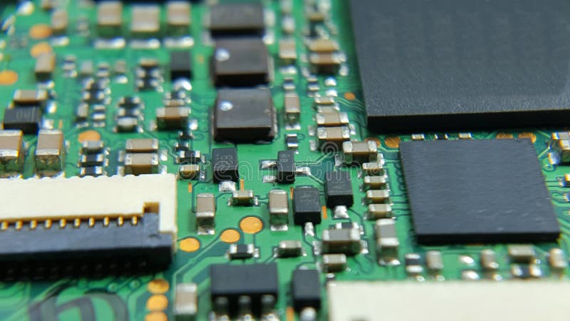 Electronic Circuit Boards with Micro Components Stock Image - Image of ...