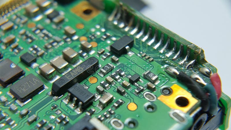 Transistors are on a Micro Circuit Stock Photo - Image of chip ...