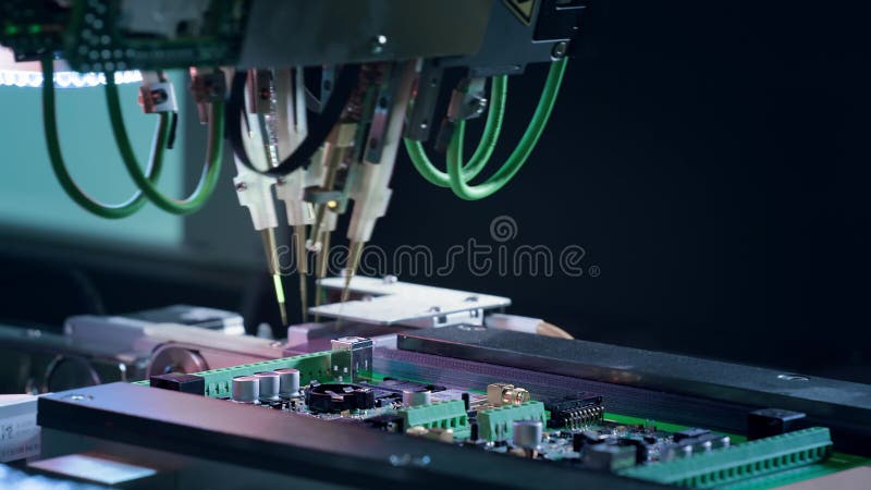 Electronic Circuit Boards Production and Installation of Components ...