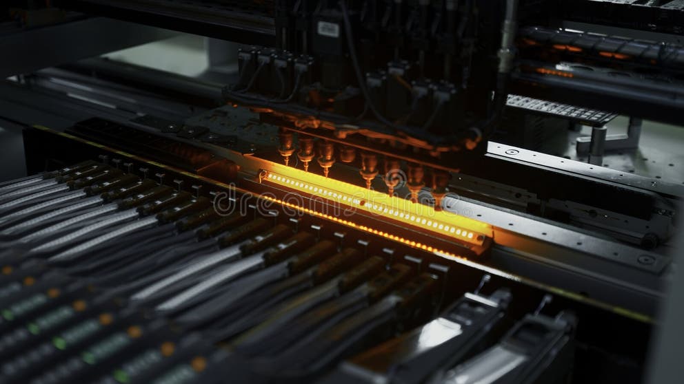 Electronic Circuit Boards Production and Installation of SMD Components ...