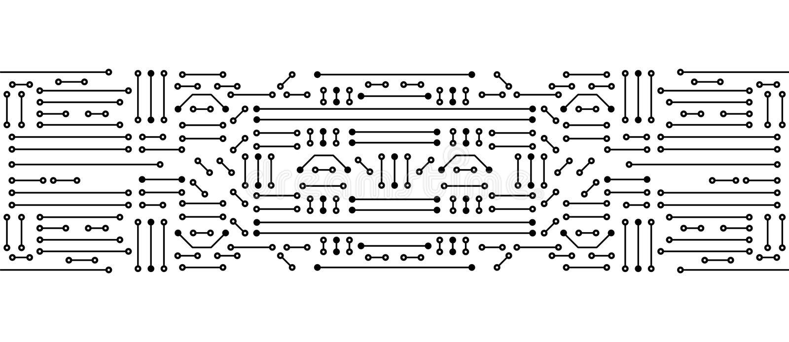 Circuit Border Pattern Stock Illustrations – 1,586 Circuit Border ...