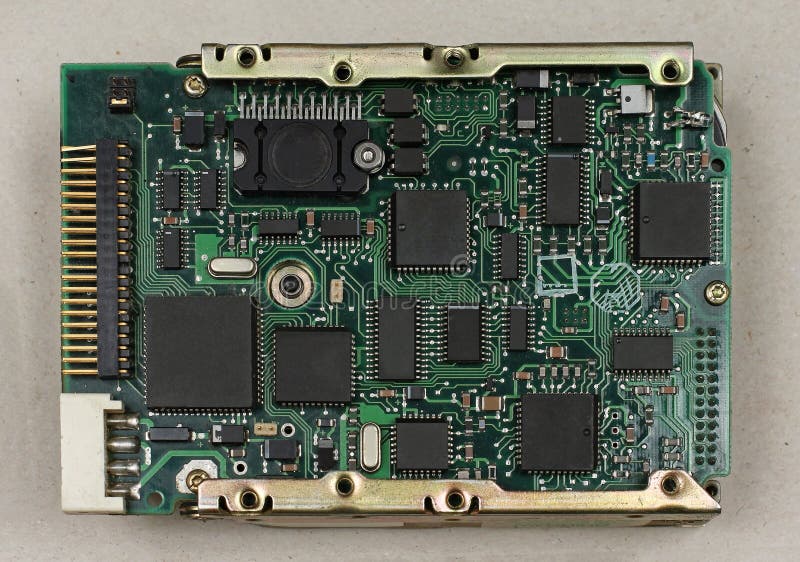 Electronic Circuit and Chip Board Stock Photo - Image of green ...