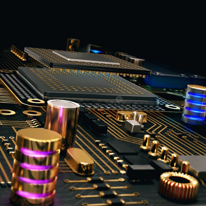 Electronic Circuit Chip Pc Board Stock Illustrations – 4,429 Electronic ...