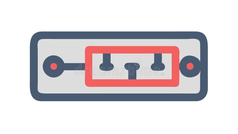 Electronic Circuit Connections Icon, Tech Diagram Vector, Vector Design ...