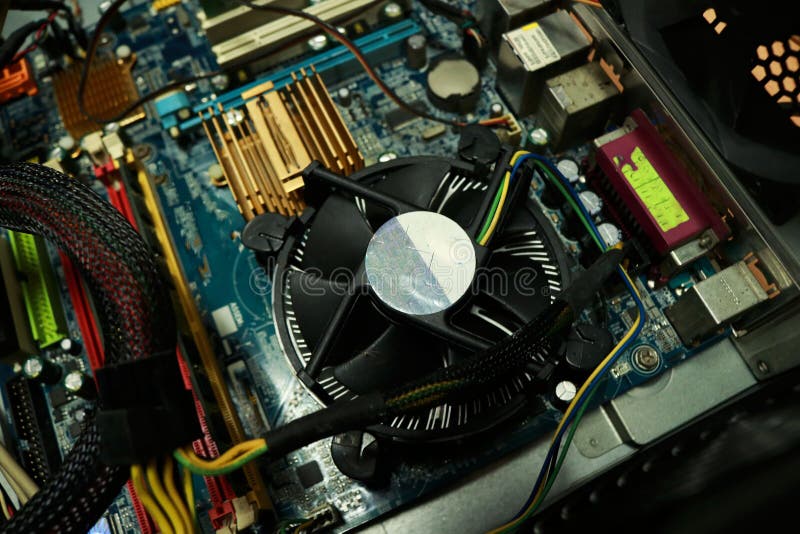 The Electronic Circuit in an Electronic Digital Device Stock Photo ...