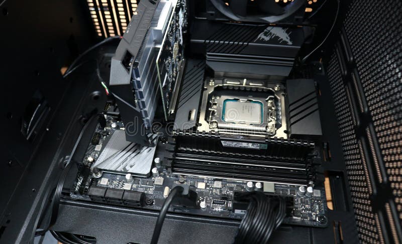 The Electronic Circuit in an Electronic Digital Device Stock Image ...