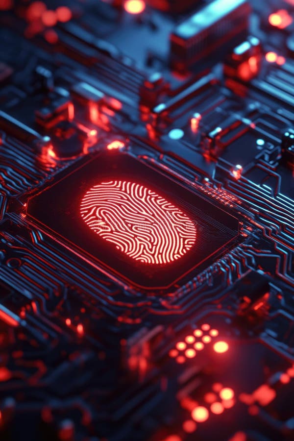 Electronic Circuit FingerPrint Stock Illustration - Illustration of ...