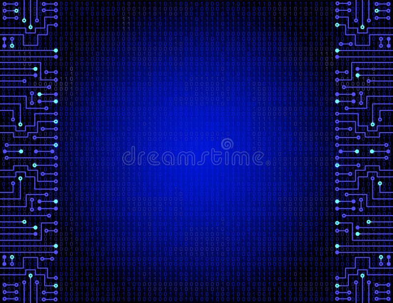 Circuit Frame Abstract Technology on White Background Stock Vector - Illustration of future ...