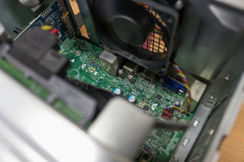 The Electronic Circuit and Hardware Contained in the CPU of a Computer ...