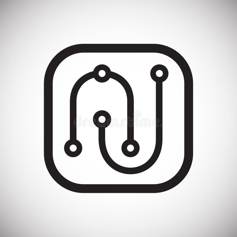 Electronic Circuit Icon on White Background for Graphic and Web Design ...