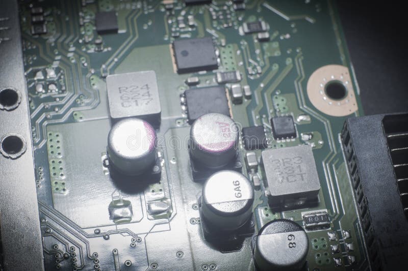 Electronic Circuit. Electronic Printed Circuit Board Stock Image ...