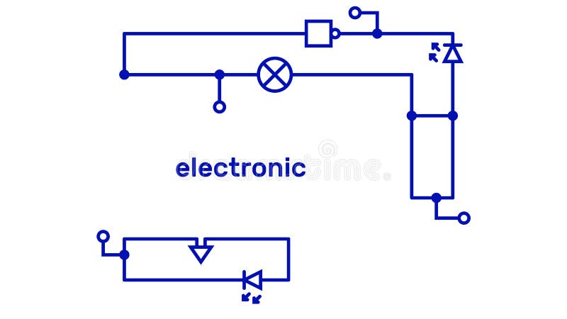 Electronic Circuit Scheme. Technology Concept Stock Vector ...