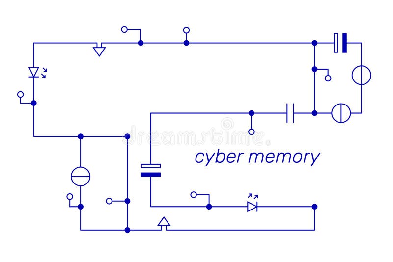 Electronic Circuit Scheme. Technology Concept Stock Vector ...