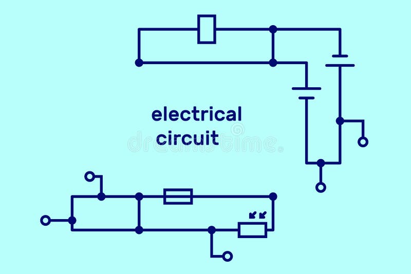 Electronic Circuit Scheme. Technology Concept Stock Vector ...