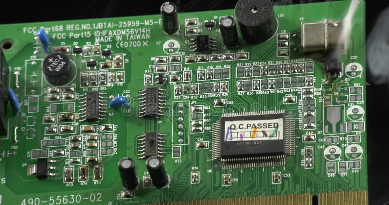 Electronic Circuit Shorted on Resistor on PCB Stock Footage - Video of ...