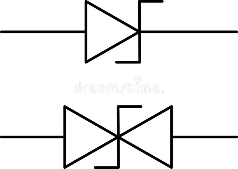 Electronic Circuit Symbols. Graphic Symbols for Electrical Components ...