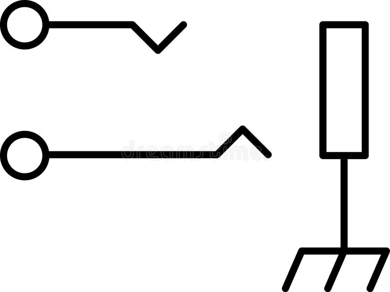 Electronic Circuit Symbols. Graphic Symbols for Electrical Components ...
