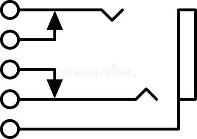 Electronic Circuit Symbols. Graphic Symbols for Electrical Components ...