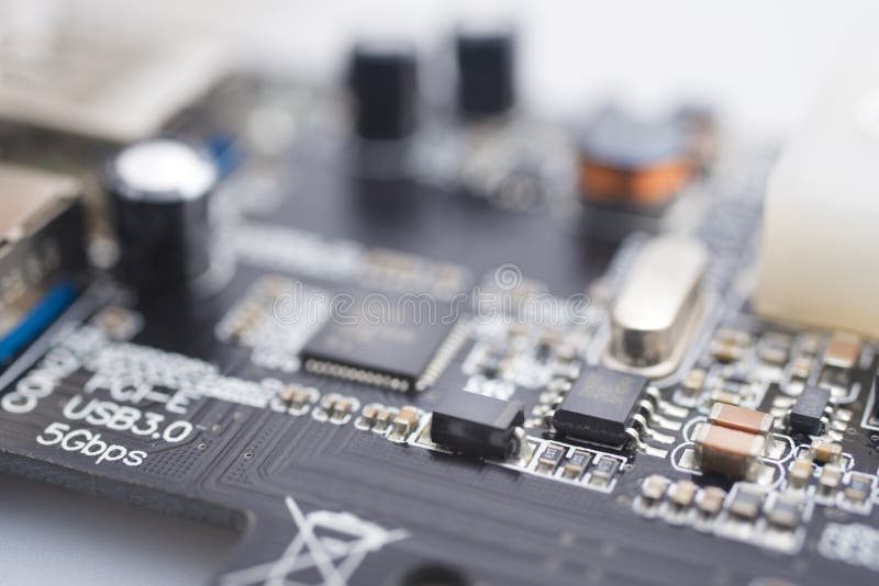 Electronic circuit USB 3.0 stock image. Image of motherboard - 89899913