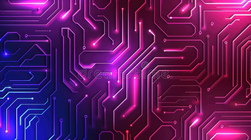 Electronic Circuitry Forms Dynamic Background. Ai Generated Stock ...
