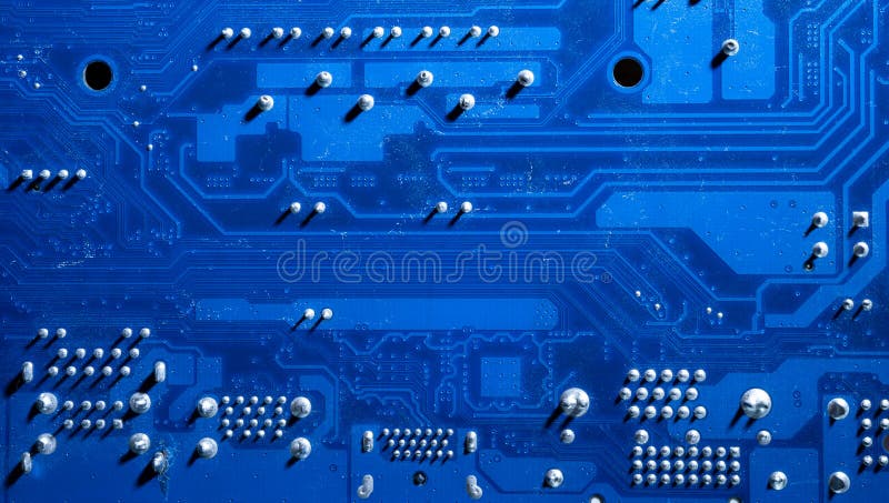 Electronic Circuits in Futuristic Technology Concept. Stock Photo ...