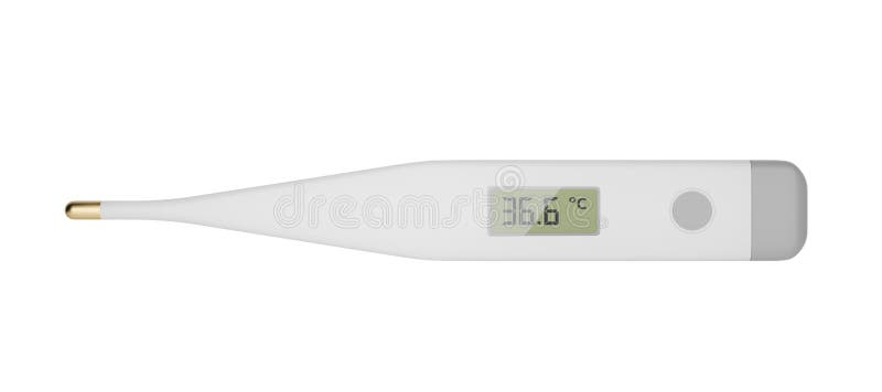 Electronic Clinical Thermometer With Normal Human Body Temperature 36 6